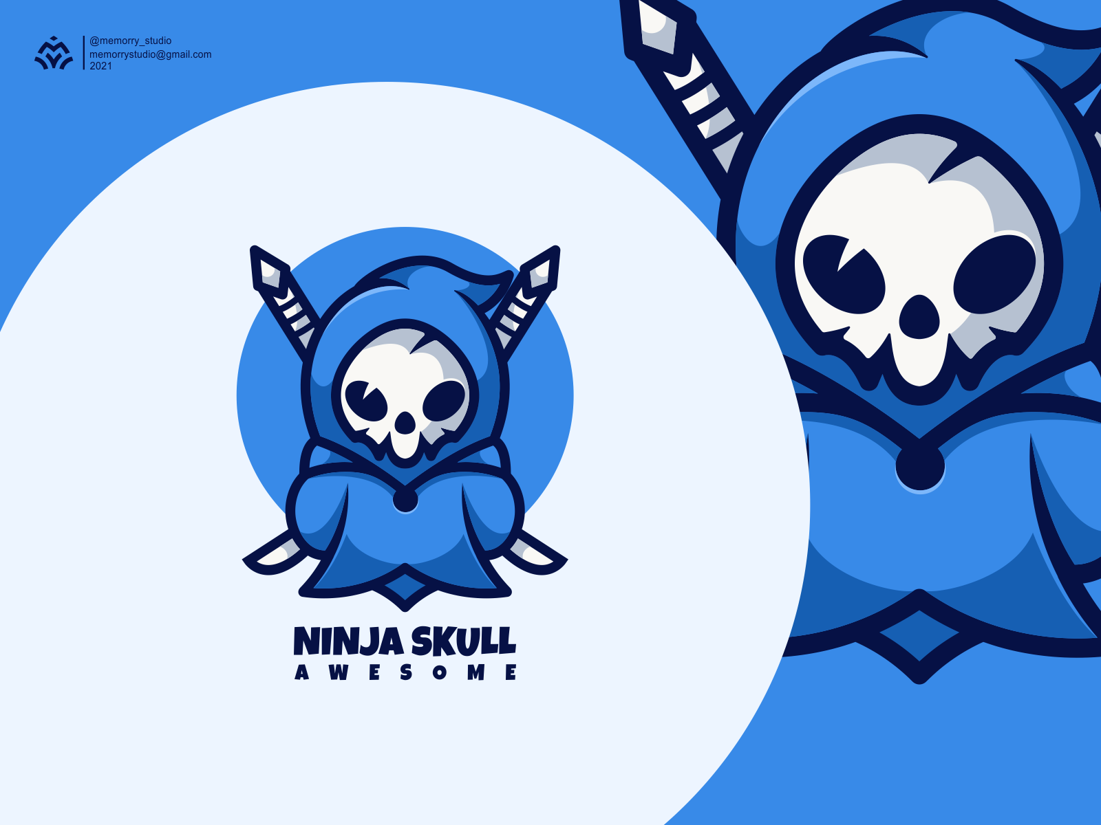 NINJA SKULL by memorrystudio on Dribbble