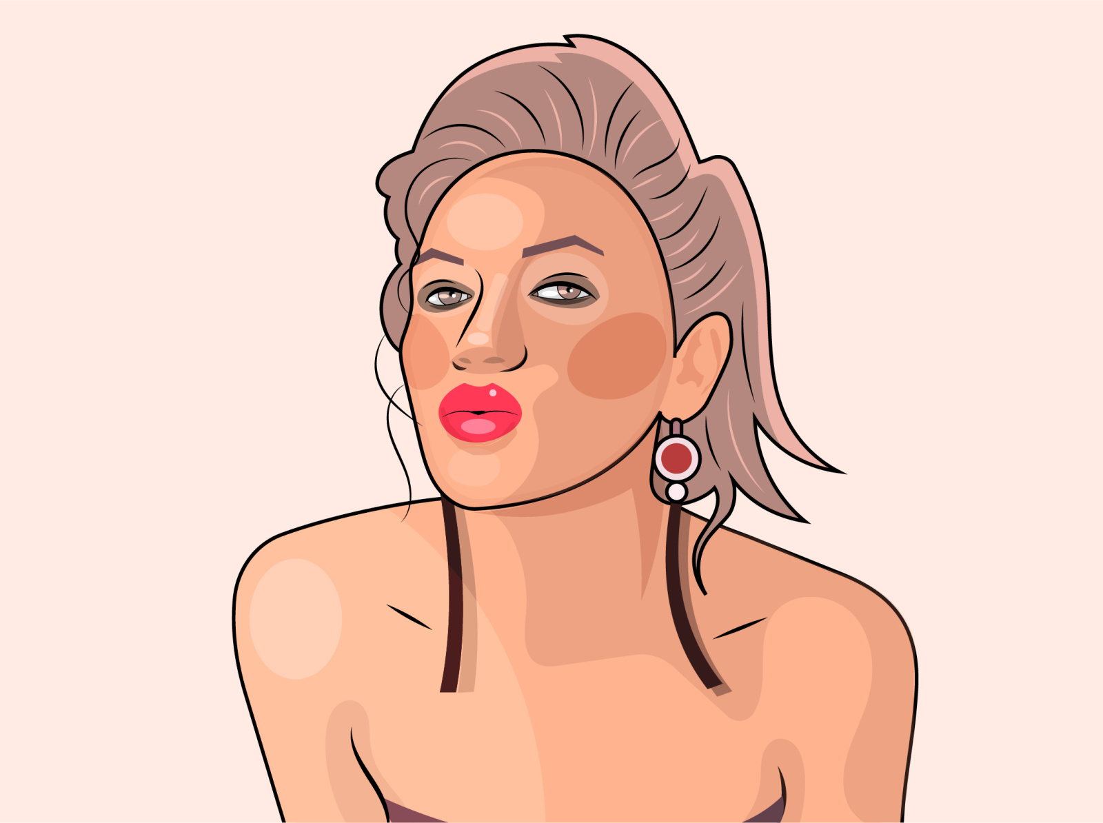 Hand drawn beautiful cute girl by Iaroslav Brylov on Dribbble