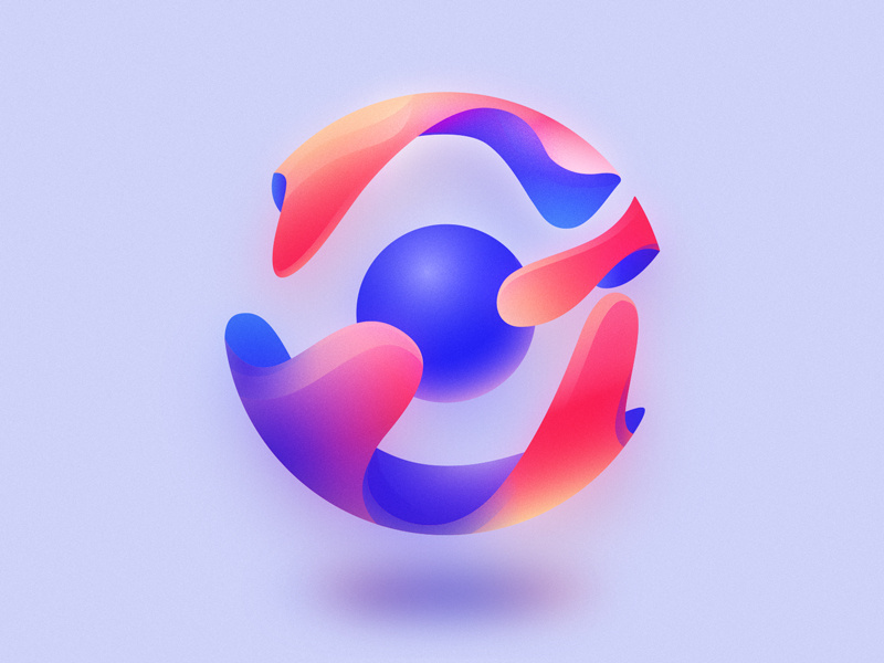 Gloopy ball logo exploration by Oli Ingram on Dribbble