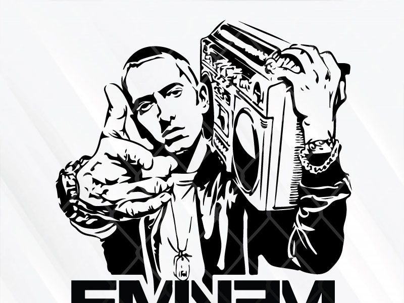 Eminem Rapper Star by SVG Prints on Dribbble