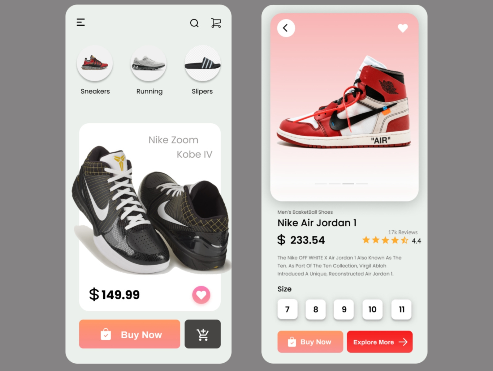 Shoes App Ui Design by Armaan Khan on Dribbble