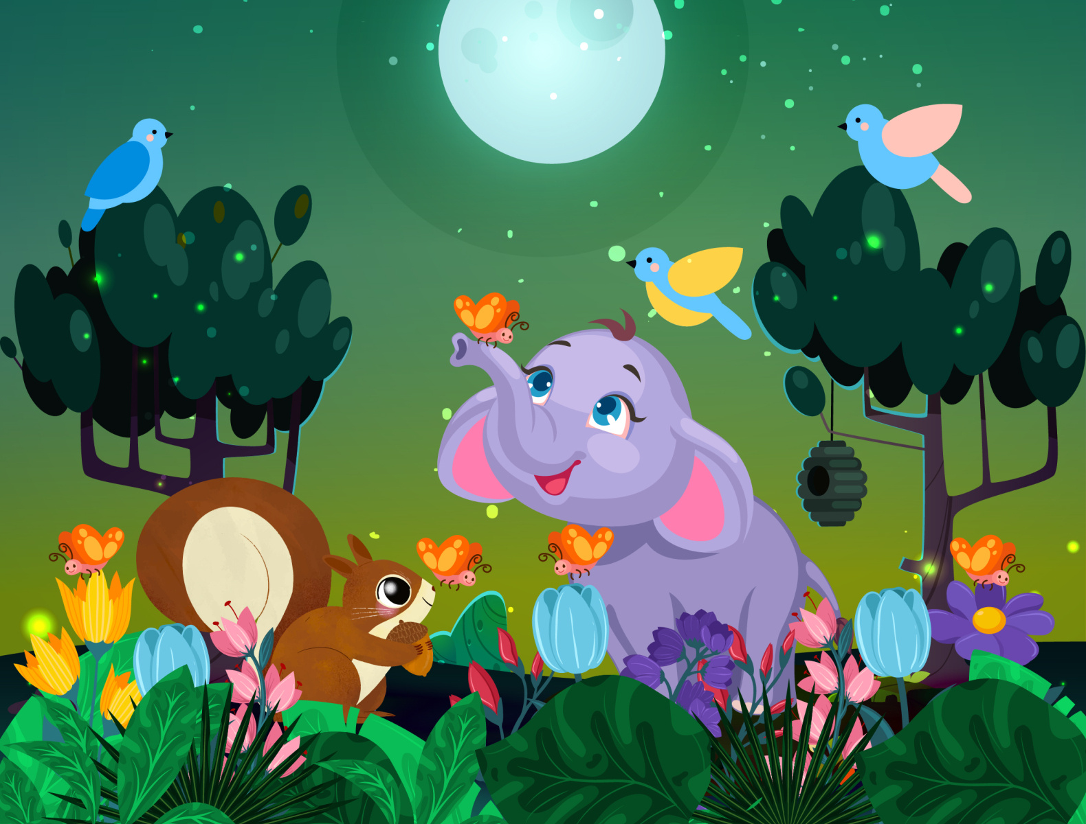 Spring theme! by Janisha Afrose on Dribbble