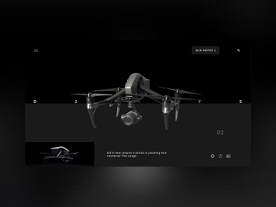 DJI'S Drone UI by Chintu Saitej on Dribbble