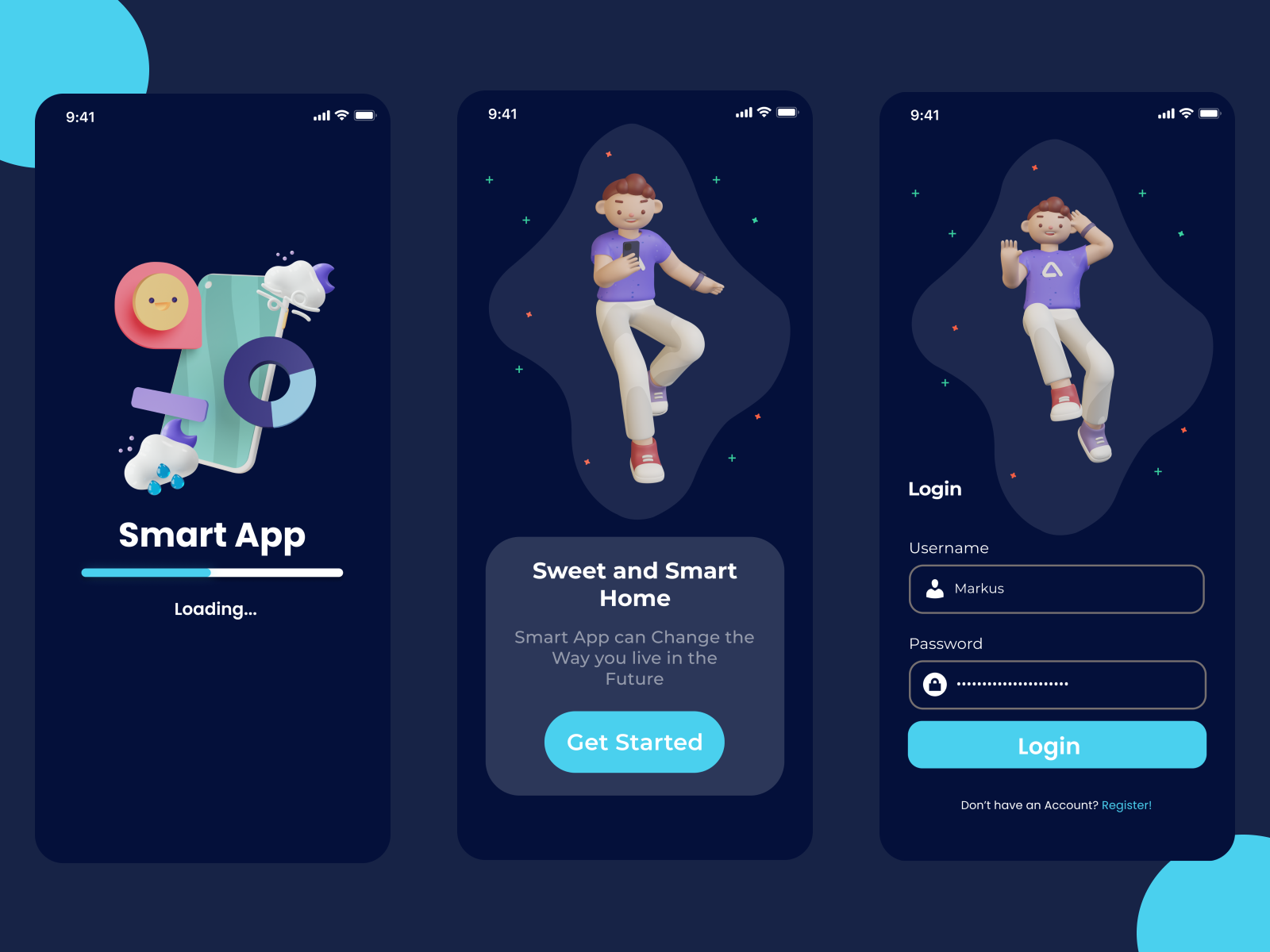 Smart App - Reupload by Keenan Abigail on Dribbble
