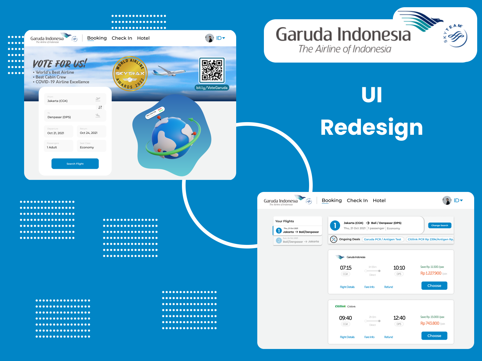 UI Redesign - Garuda Indonesia by Keenan Abigail on Dribbble