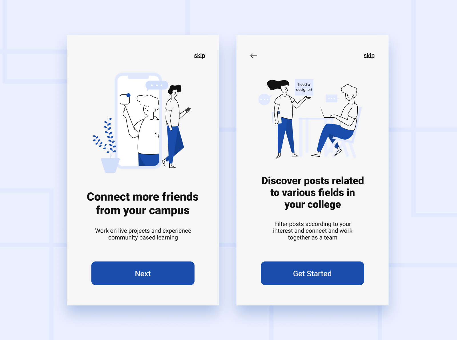 Getting Started Page by Sanatan on Dribbble