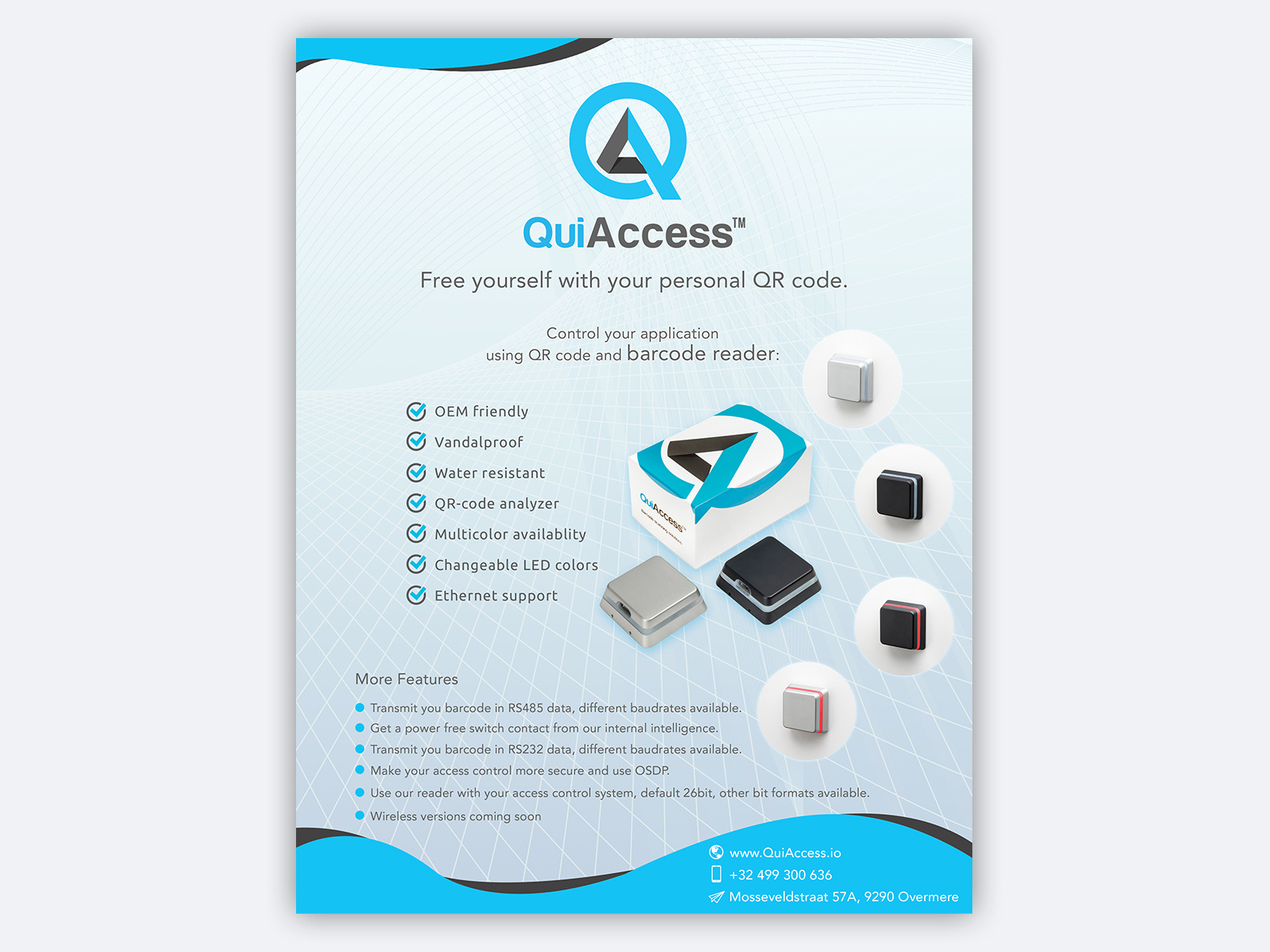 Product Flyer (QR Code Device) by Arthur Kukhta on Dribbble