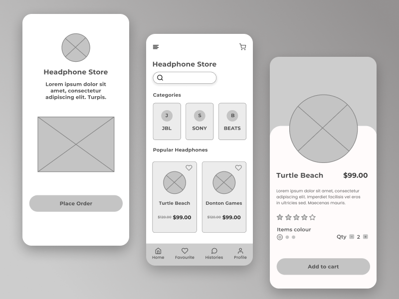 E-commerce Mobile App Wireframe. by Caleb Ekanem on Dribbble