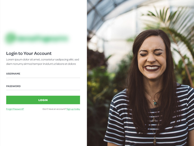 Login Screen by Nick Blanche on Dribbble
