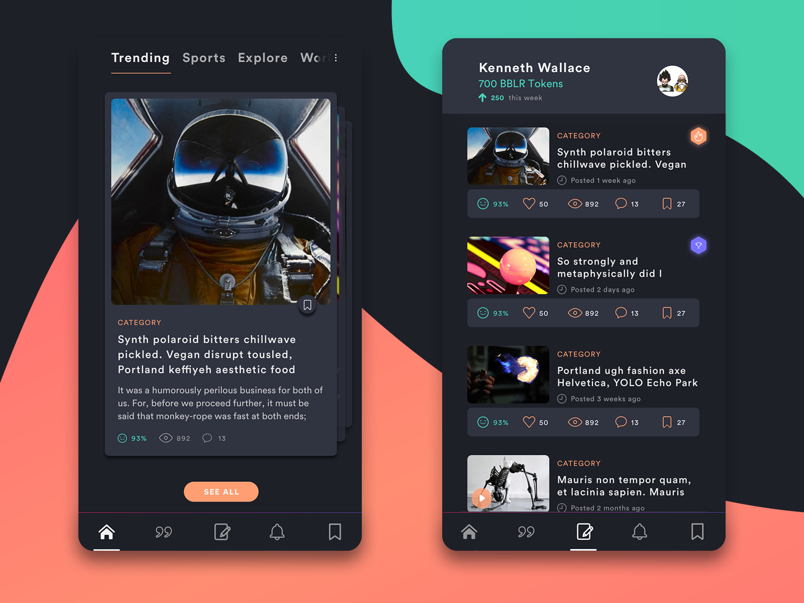 Manage & Browse Content by Kyle Chaplin on Dribbble