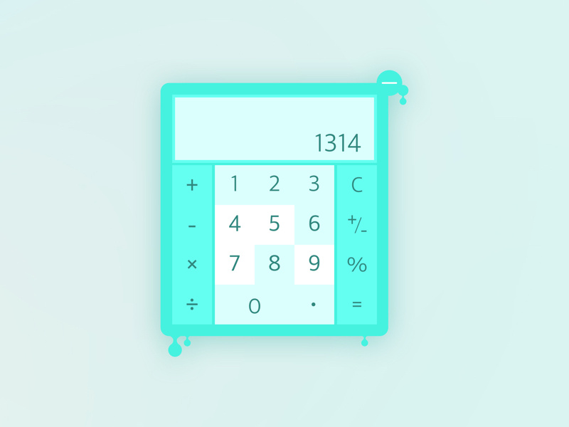 Calculator by Shell Wong on Dribbble