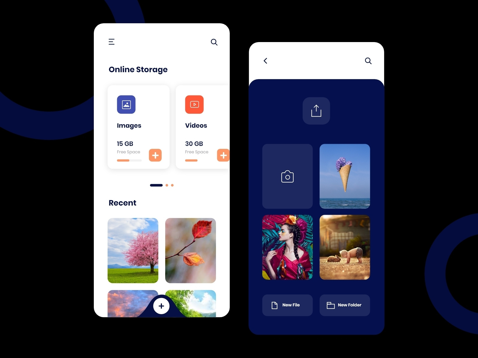 Cloud Storage App by Rahul on Dribbble