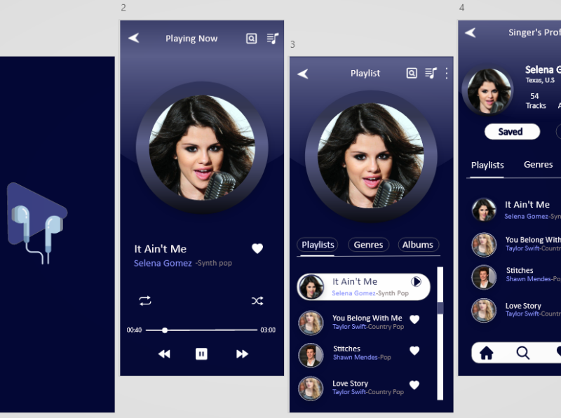 Play Music app by krupa gandhi on Dribbble