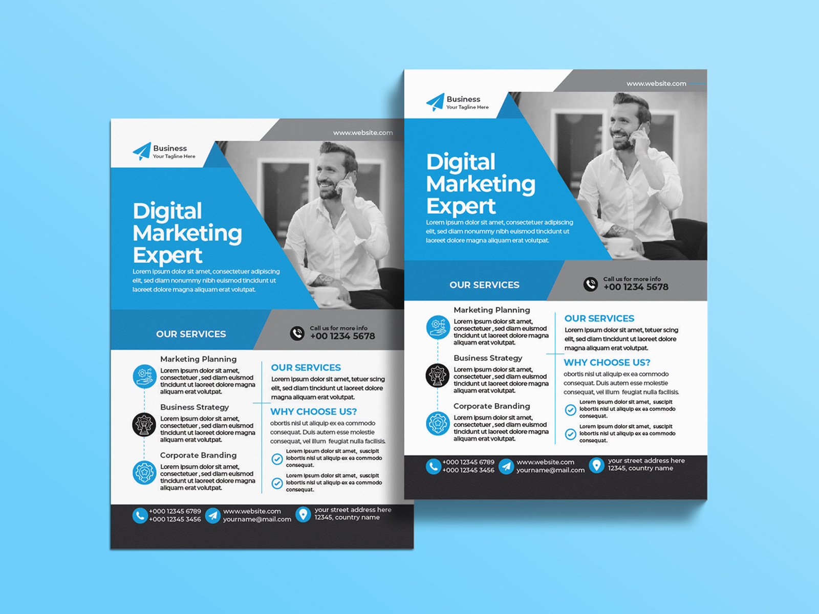 Corporate Flyer Design by Debaldeb Das on Dribbble