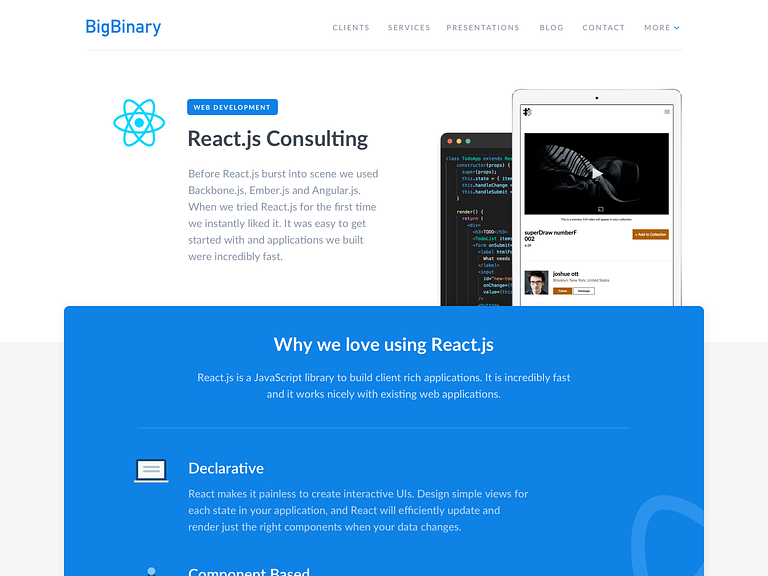 React Consulting By Vishnu Prasad For Bigbinary On Dribbble