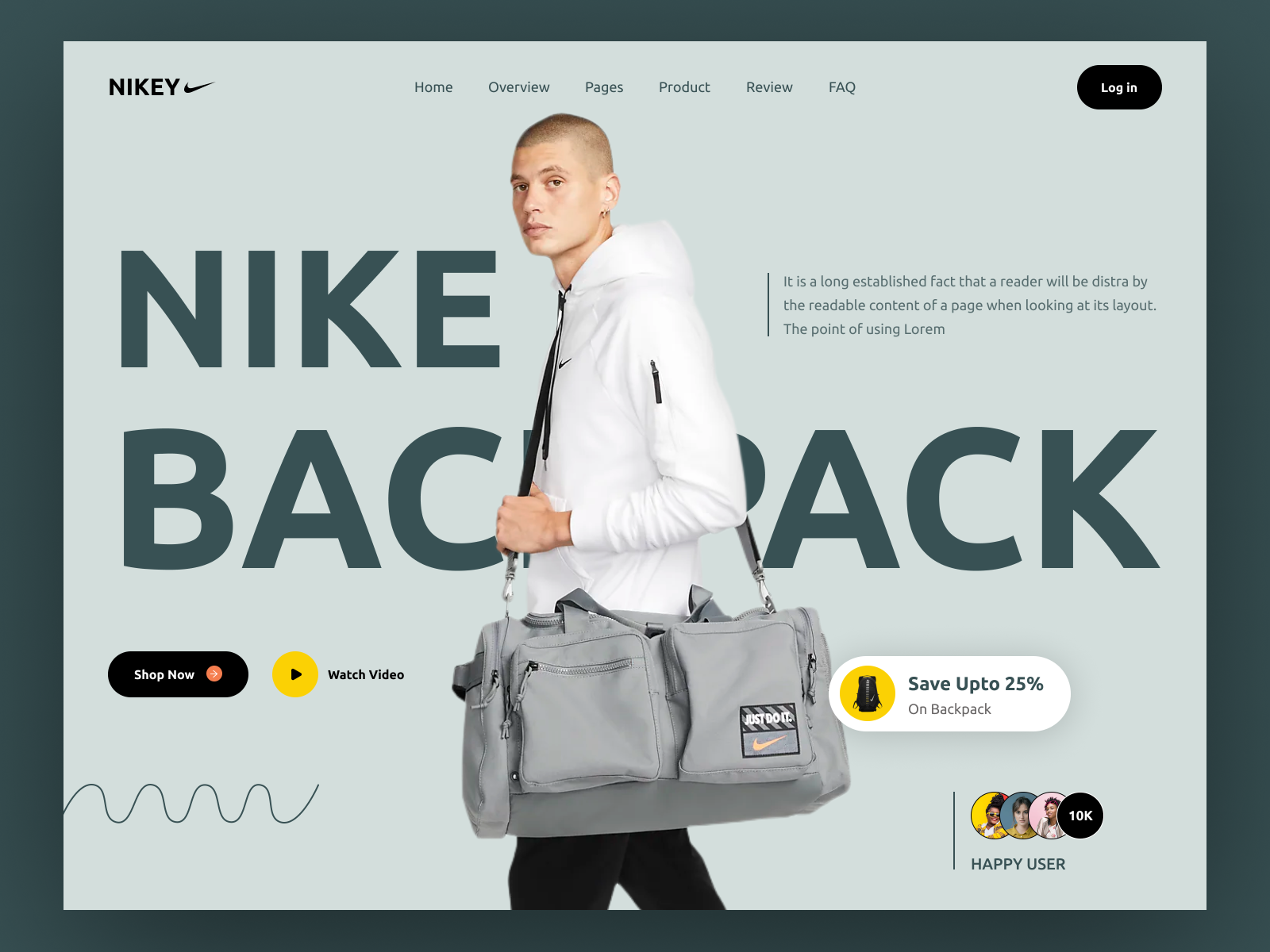 Bag shopping website/Header Design by Shariyar Sakib on Dribbble