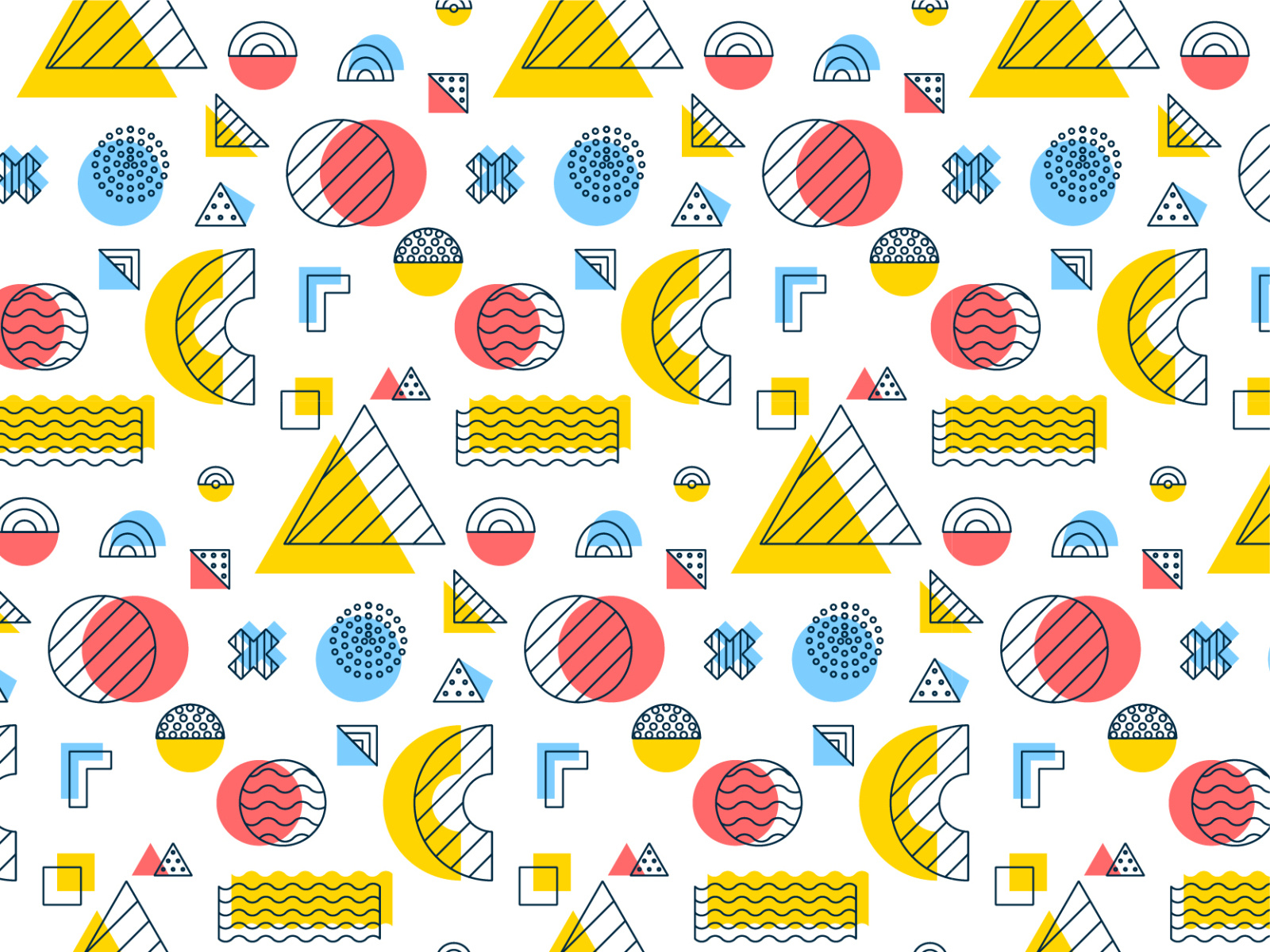 Abstract Memphis Seamless Background by Ganna Sereda (Anna_leni) on ...