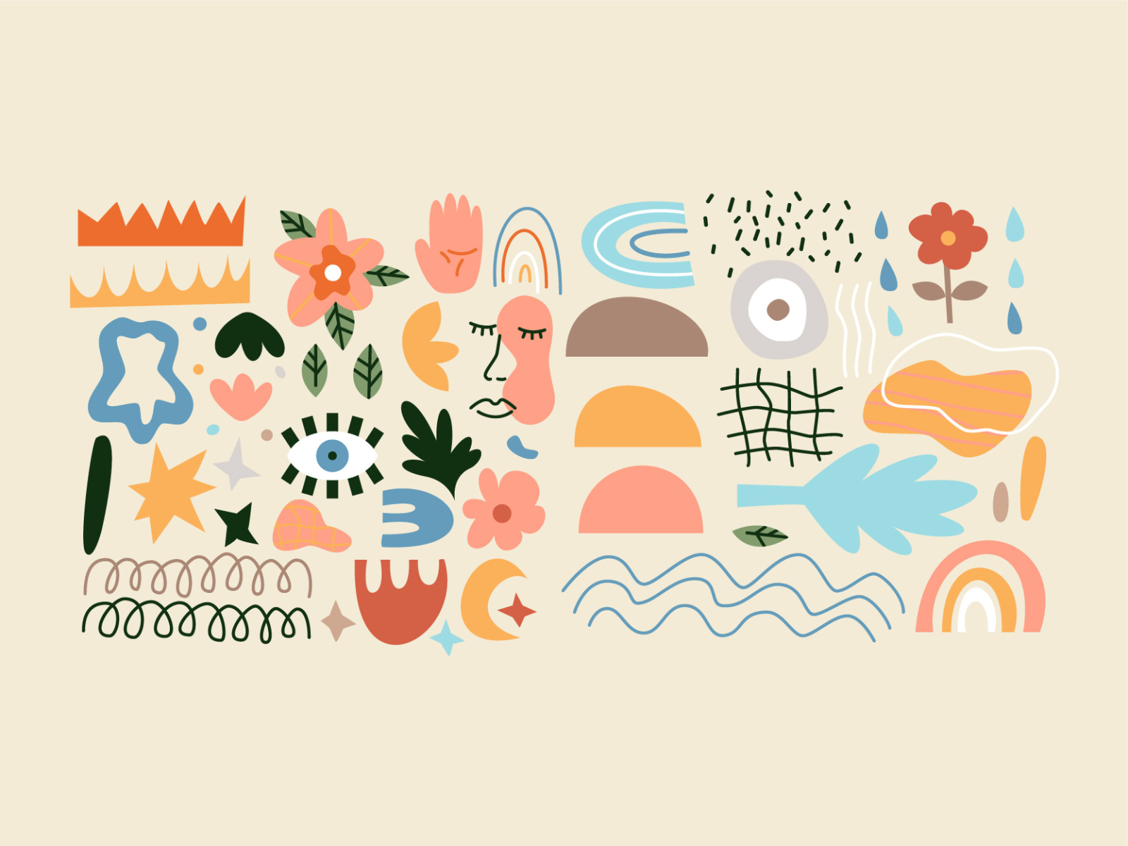 Contemporary Trendy Signs by Ganna Sereda (Anna_leni) on Dribbble