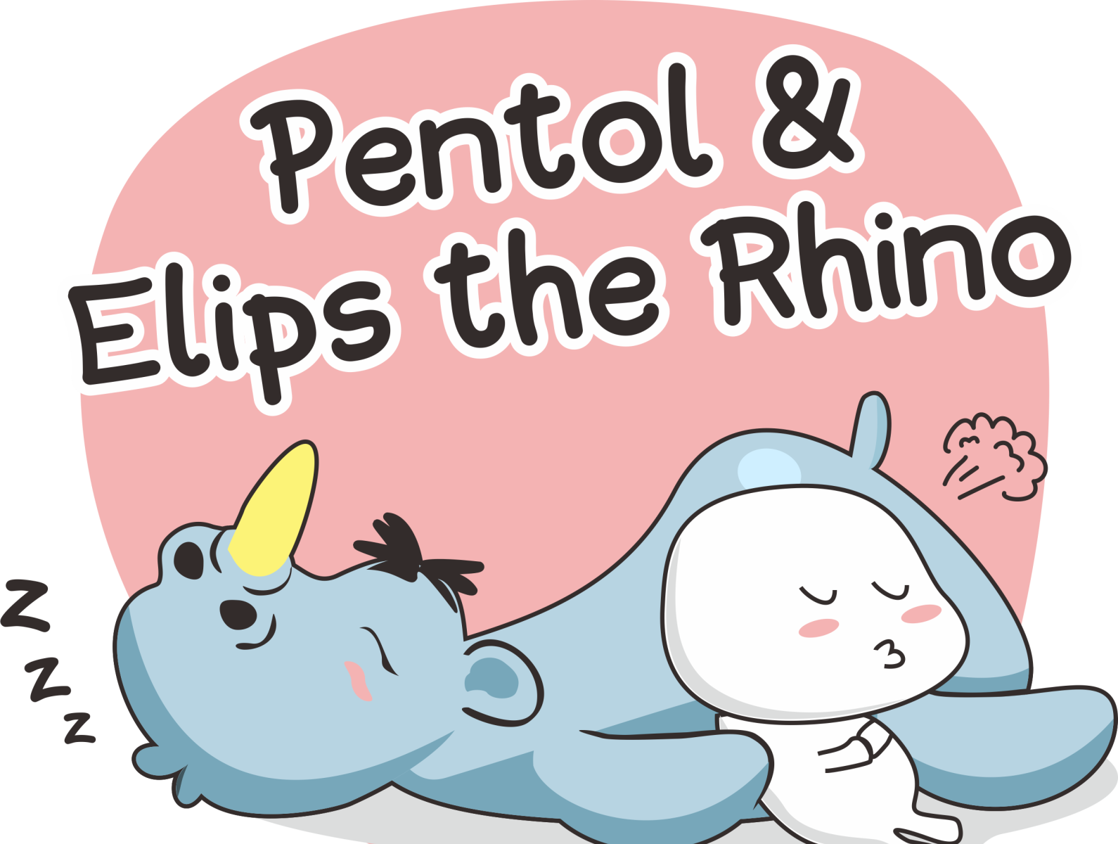 Pentol & Elips the Rhino, character by Workforheroes on Dribbble