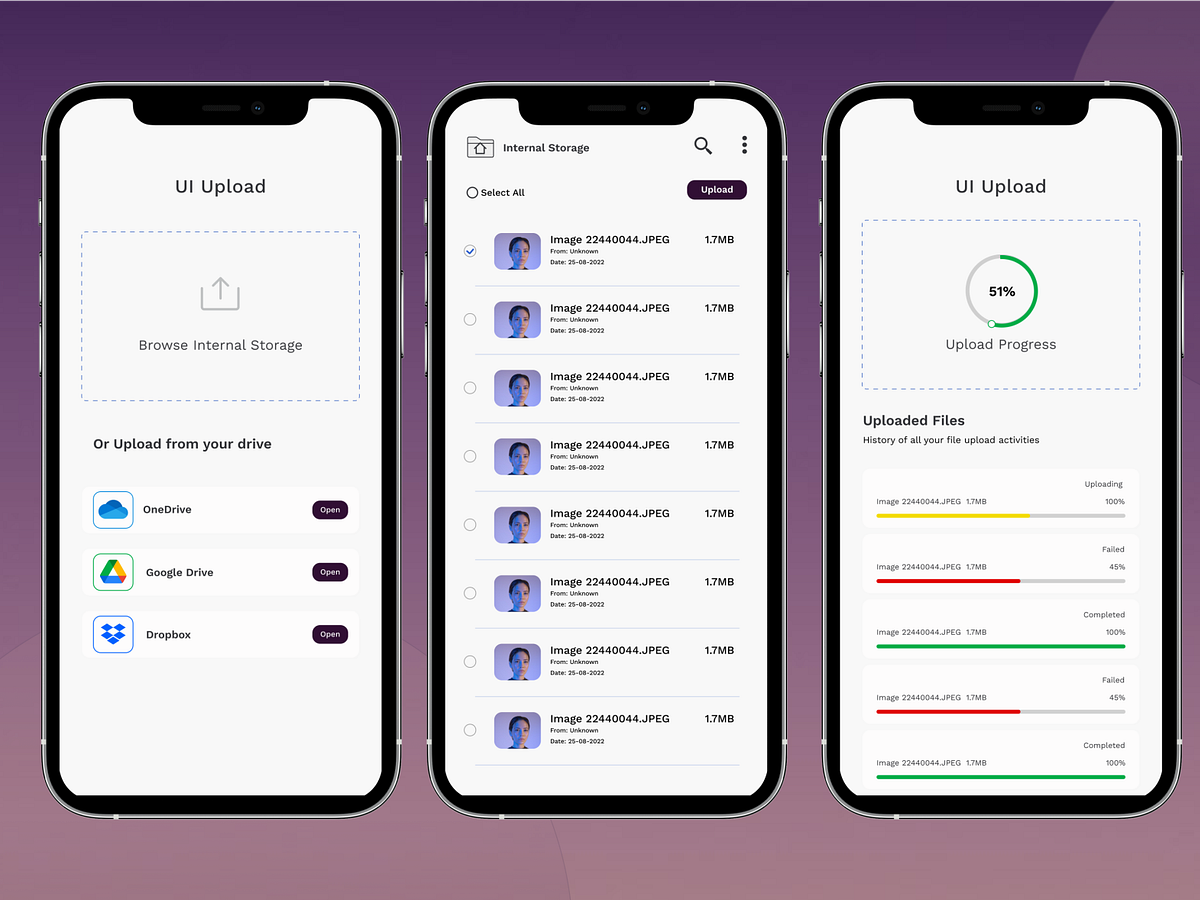 Browse thousands of Upload Image Mobile images for design inspiration ...
