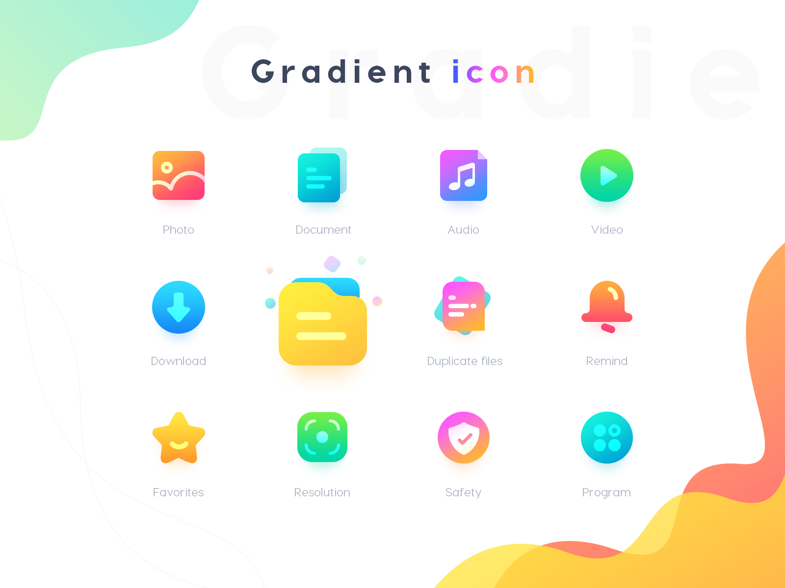 Gradient icon by HUA on Dribbble