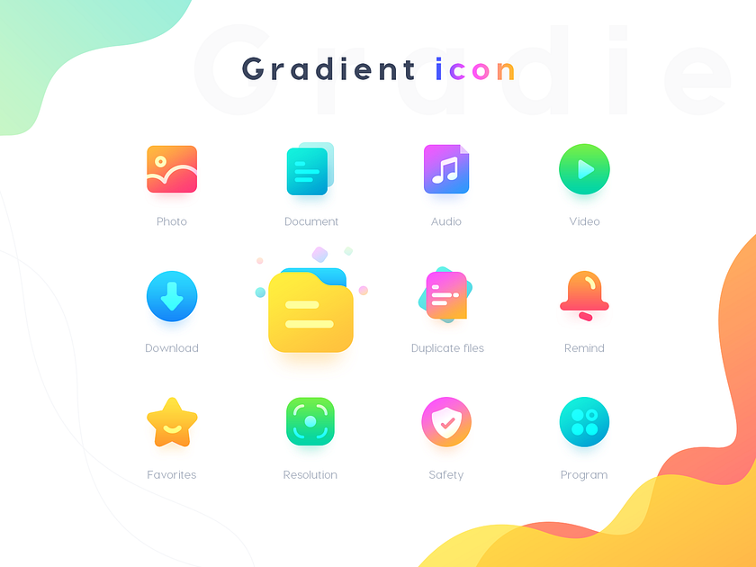 Gradient icon by HUA on Dribbble