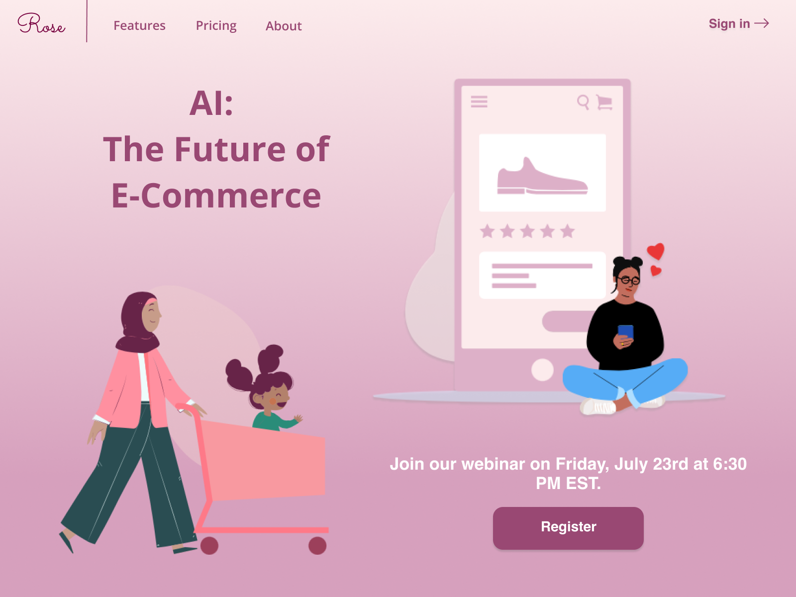Landing Page Design Challenge For Webinar By Alyssa On Dribbble