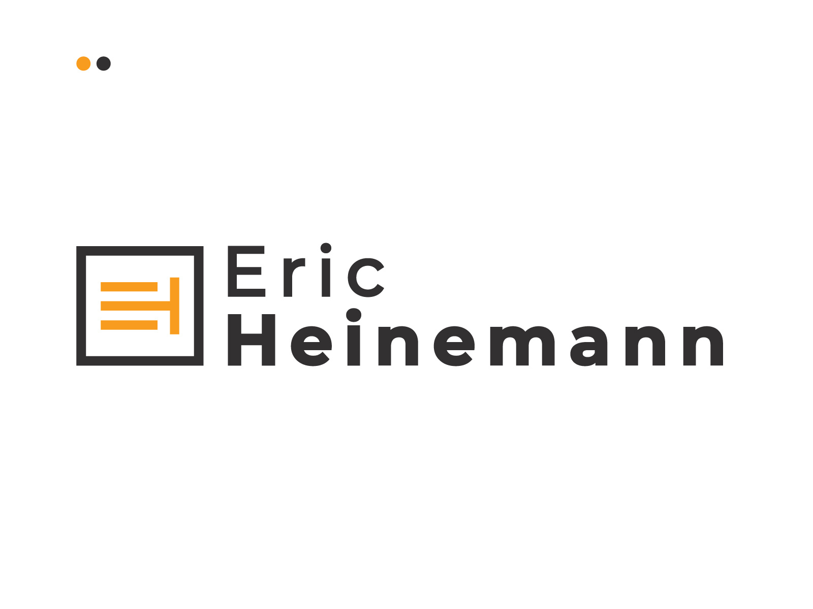 Eric Heinemann brand logo design by Andres Quintero on Dribbble