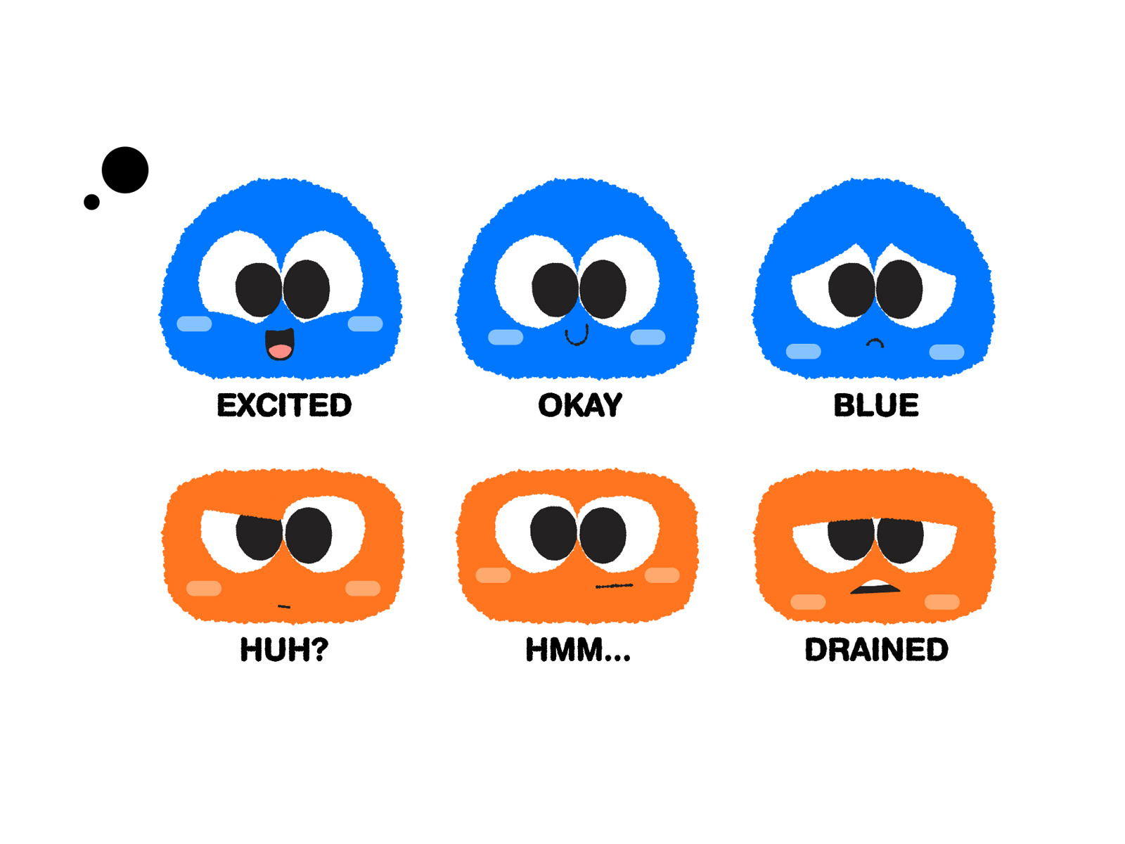 FUZZY EMOJIS by Stephen Despins on Dribbble
