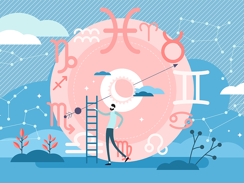 Zodiac concept by VectorMine on Dribbble