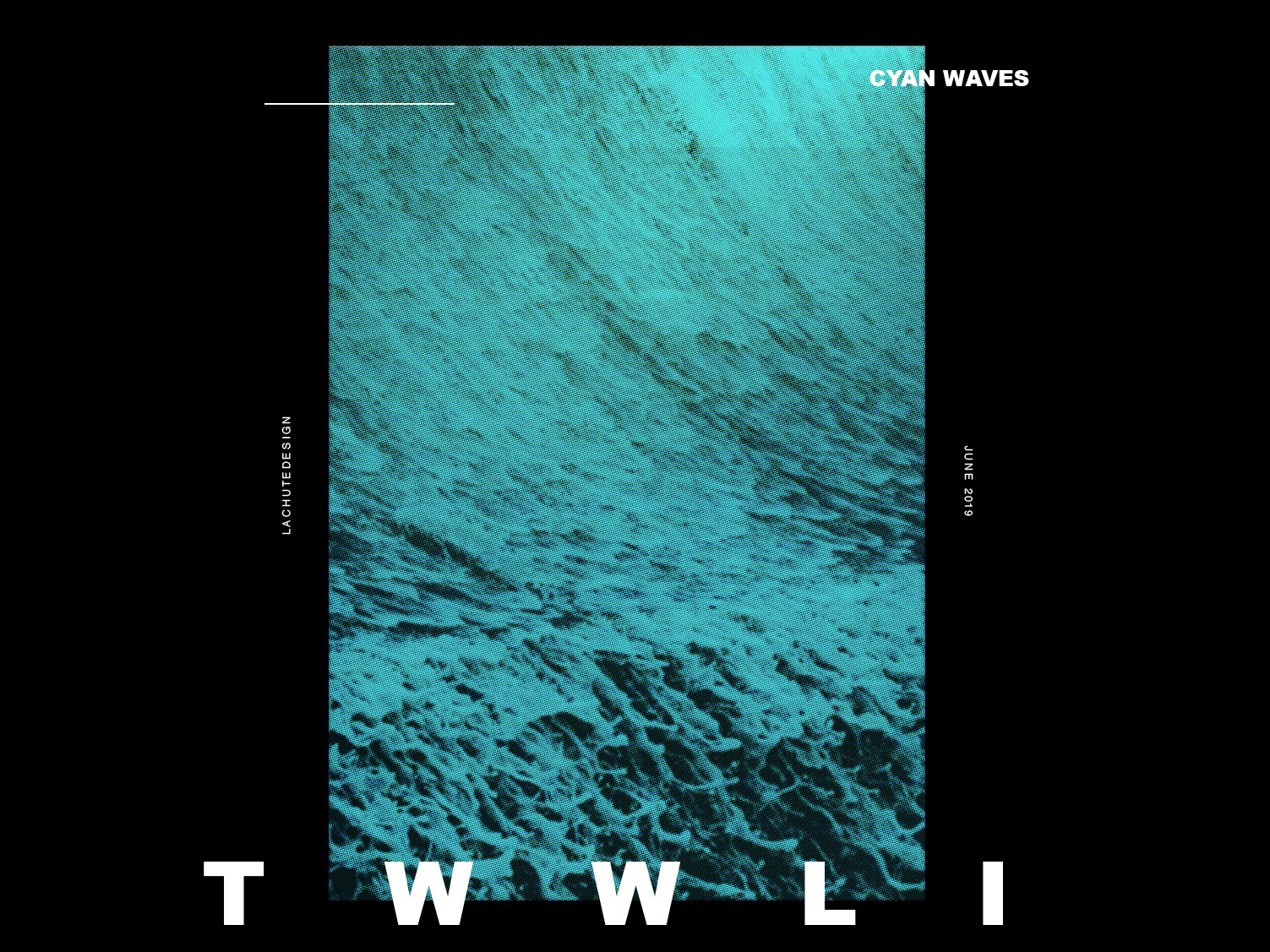 Cyan Waves by laChuteDesign on Dribbble