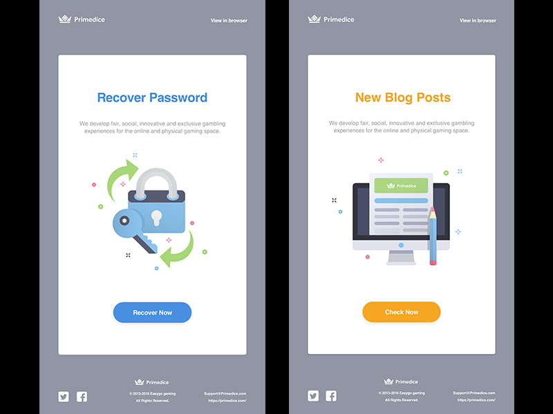 Email design by Ethan Ma on Dribbble