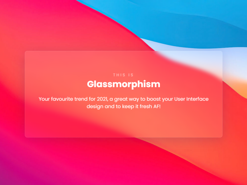 Big Sur Glassmorphism 🔥 by Proxlight on Dribbble