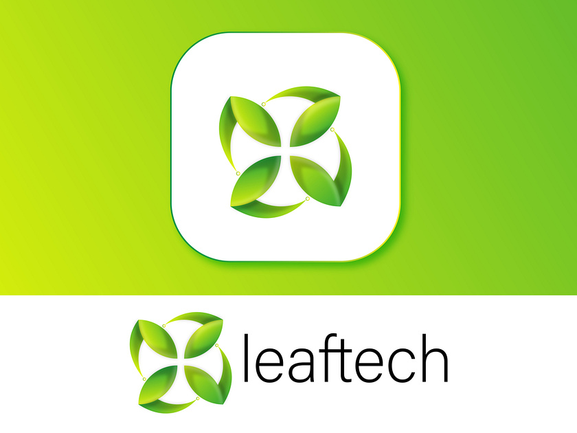 TECHLEAF MODERN LOGO by Freelancer shafiq on Dribbble