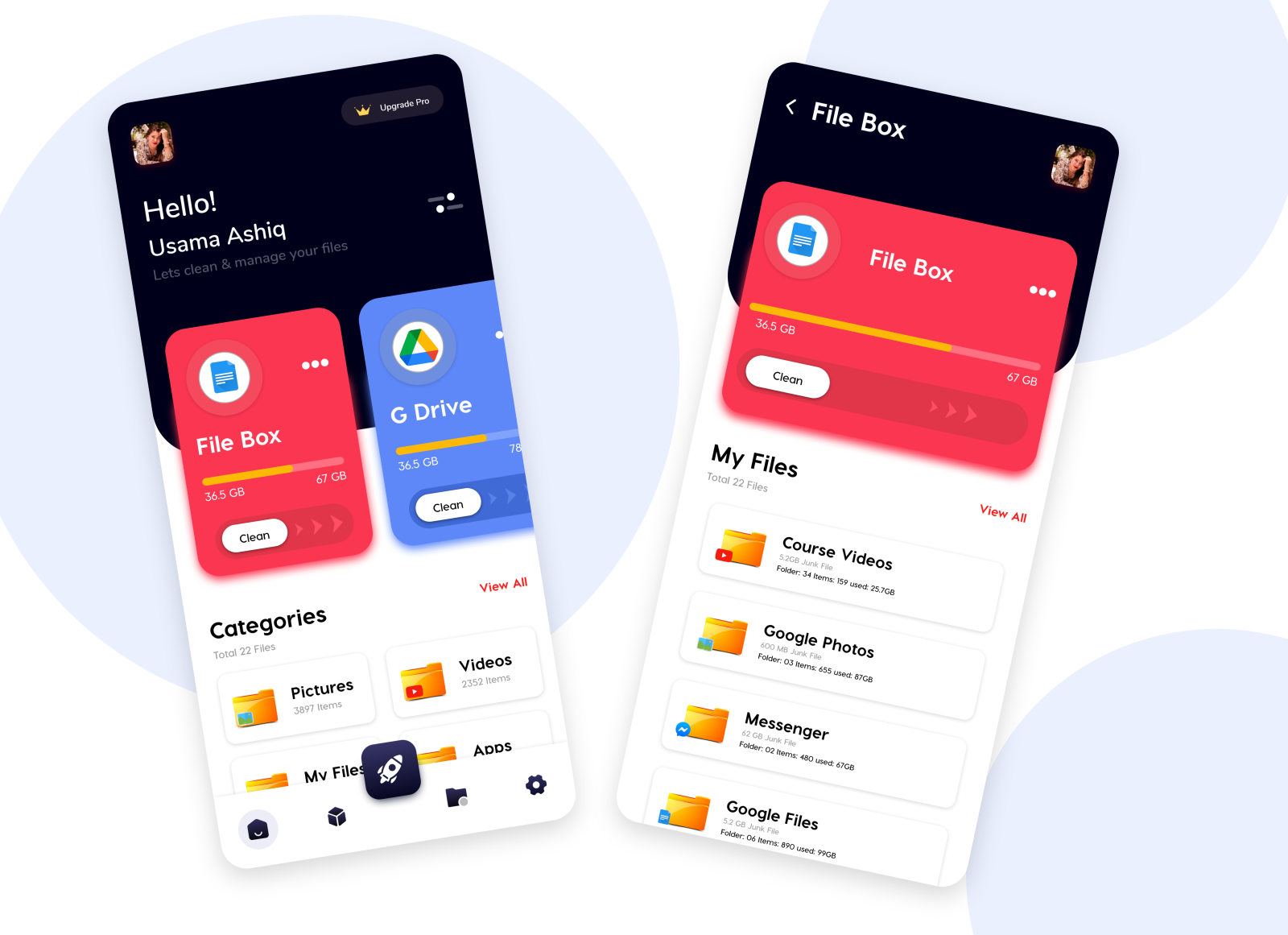 File Manager - Cloud Storage App by Usama Ashiq on Dribbble