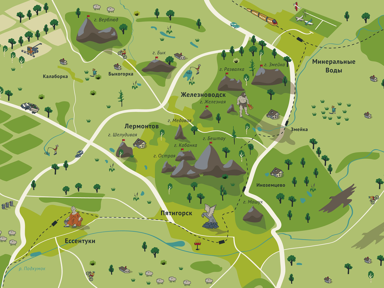 Map KMV by Vladimir Alexeev on Dribbble