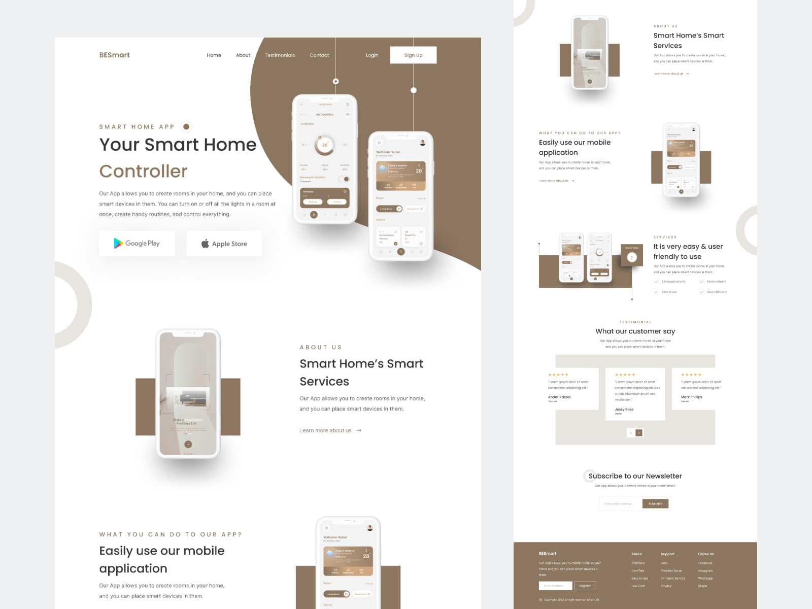 Mobile App Landing Page Design by Foyshal Ahmed on Dribbble