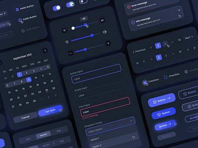 🤖 Design System - Dark Mode by Hila Memarbashi on Dribbble