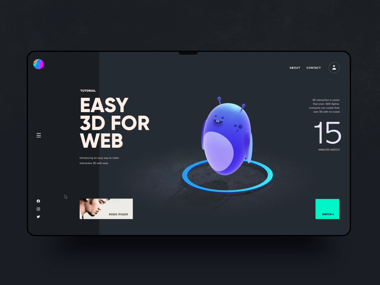 3d Interaction For Web With Spline By Minh Pham On Dribbble