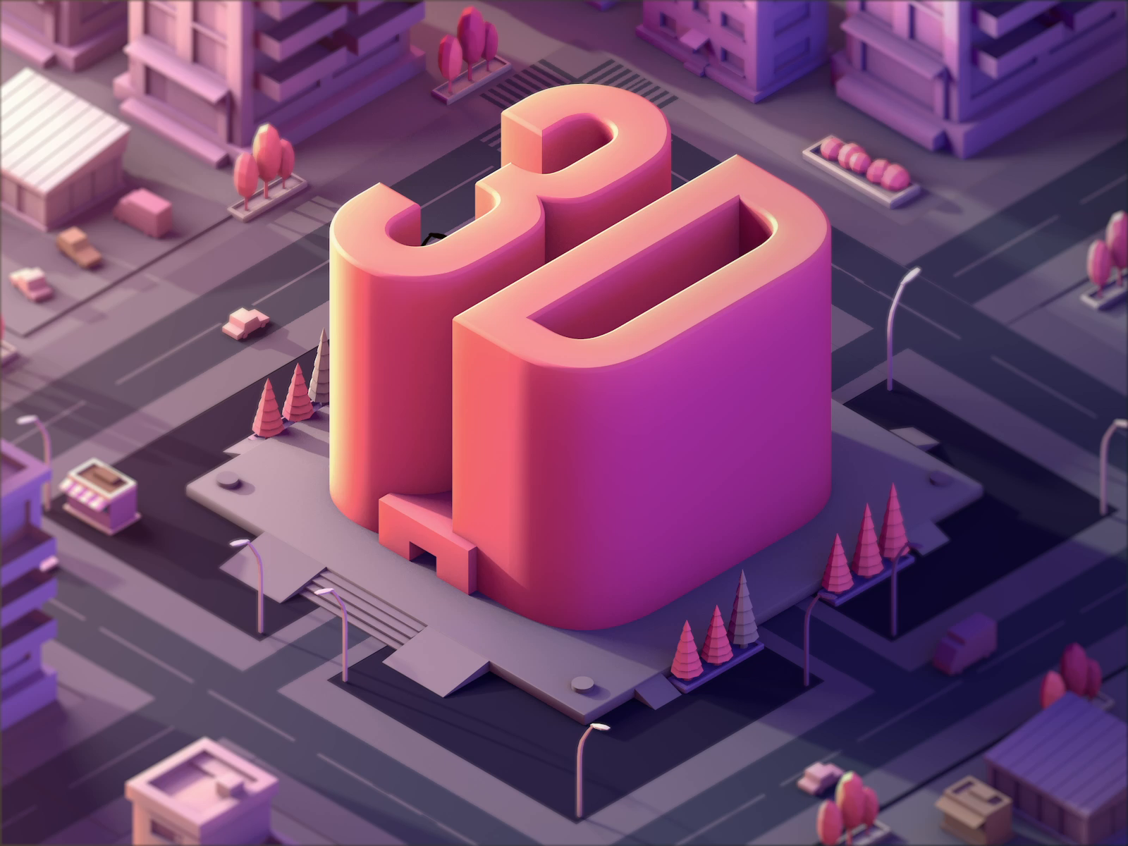 3D Isometric City By Minh Pham On Dribbble