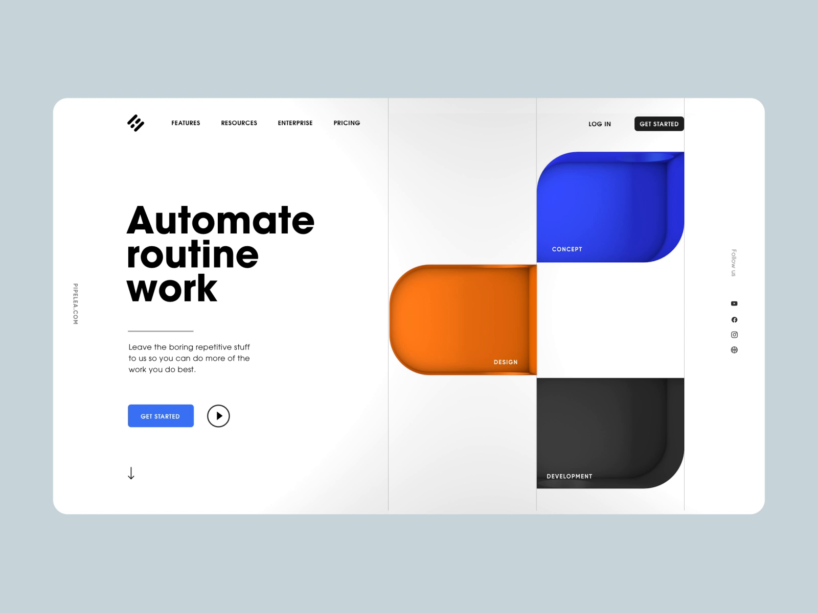 3D Animated Hero Banner by Minh Pham on Dribbble