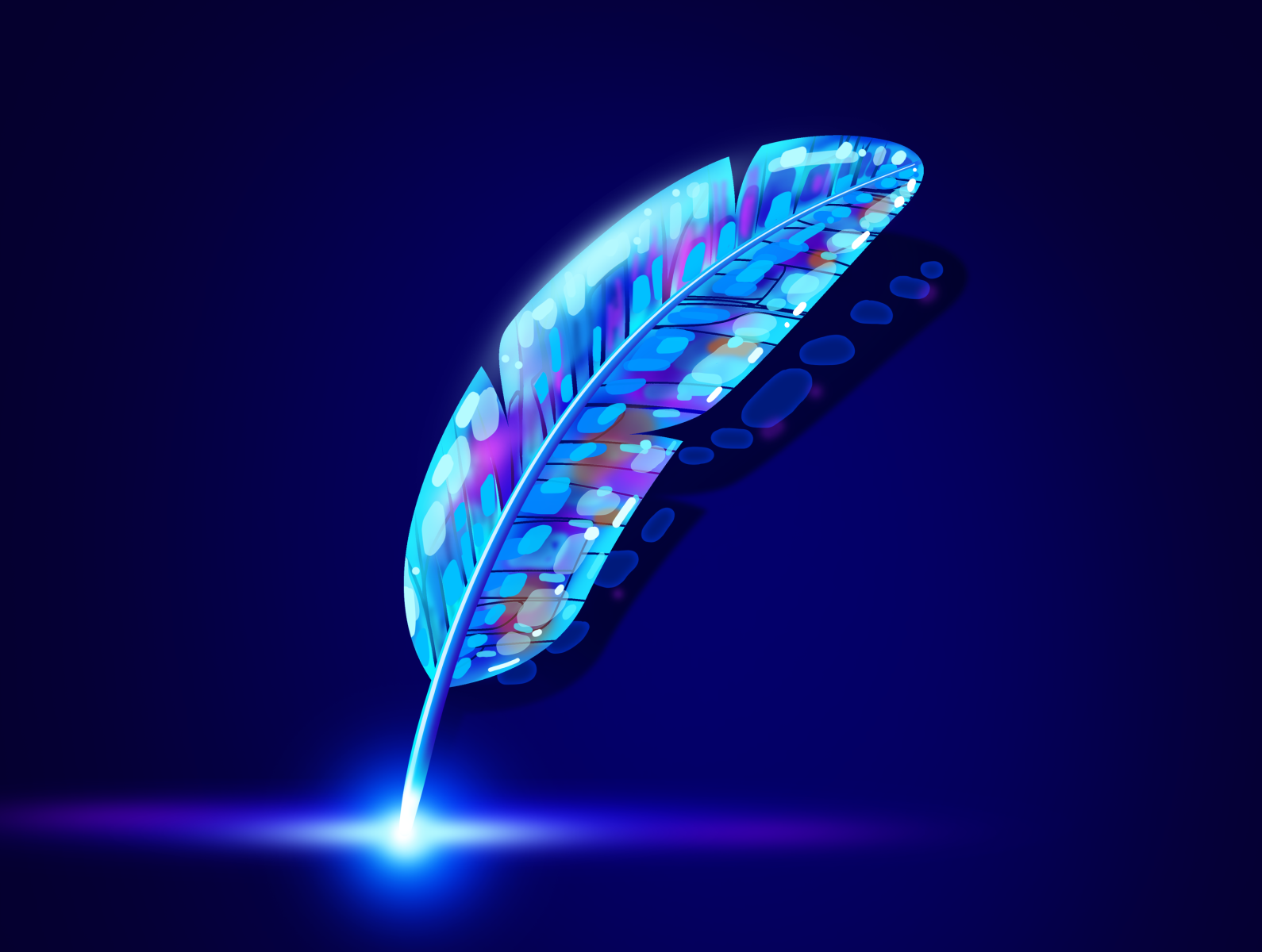 Feather Illustration by Kazi Abdullah on Dribbble