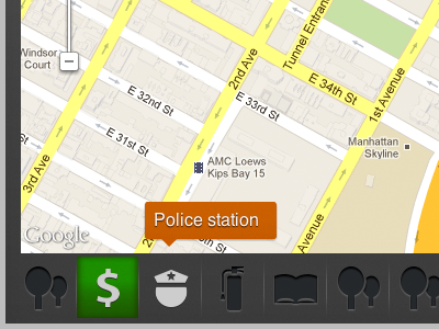 Map view by Pablo Lobos on Dribbble