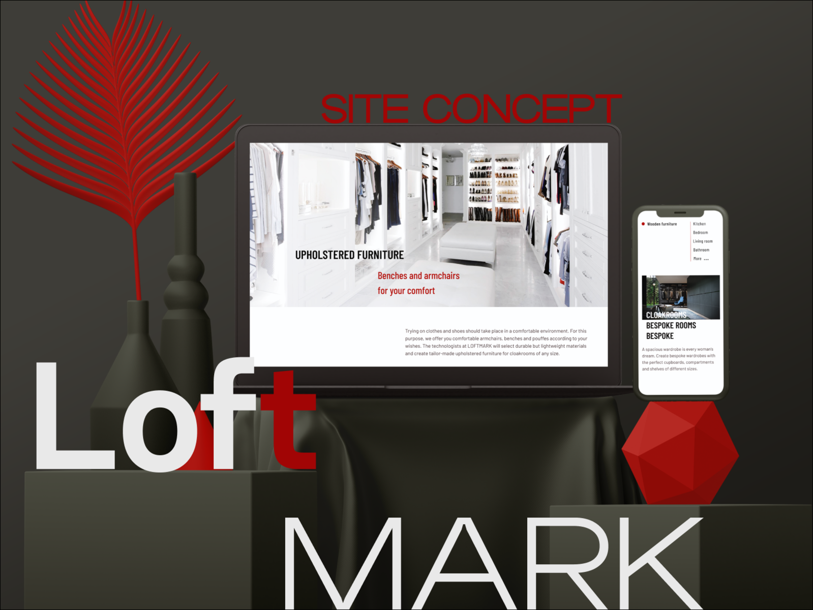 Loft MARK (site concept) by Svetlana Stolyarchuk on Dribbble