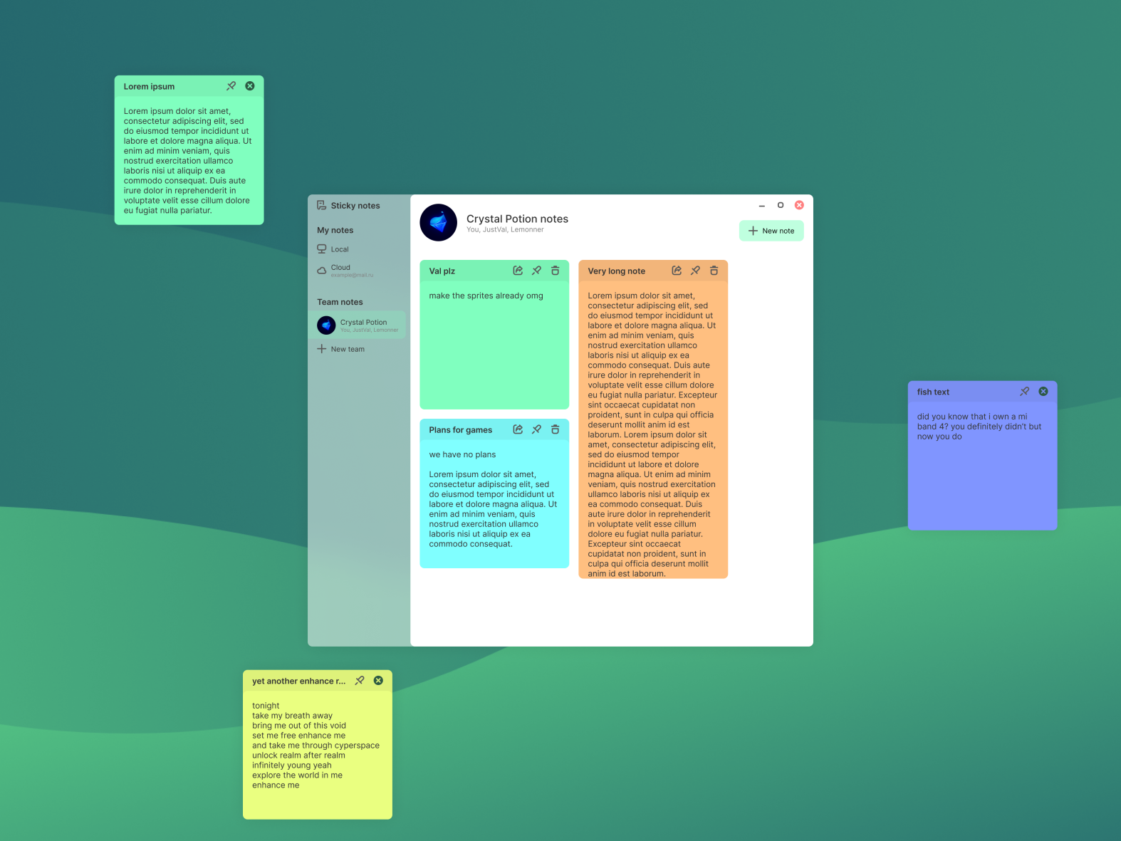 Sticky notes AKA I just went printer mode by altered on Dribbble