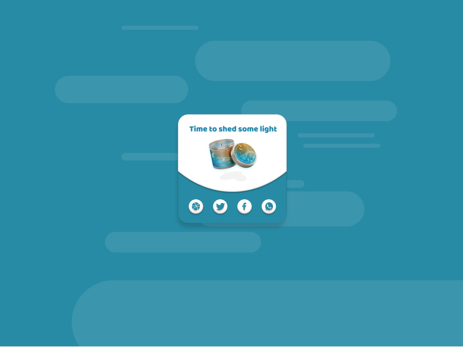 Social Share Pop-up by Aadil Kriel on Dribbble