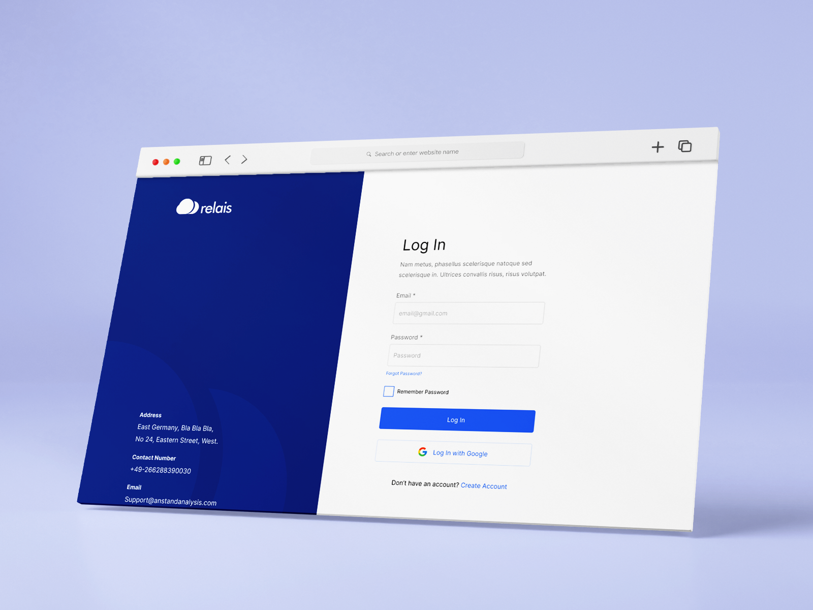 Log In page UI-design by Goodness Nwankwo on Dribbble