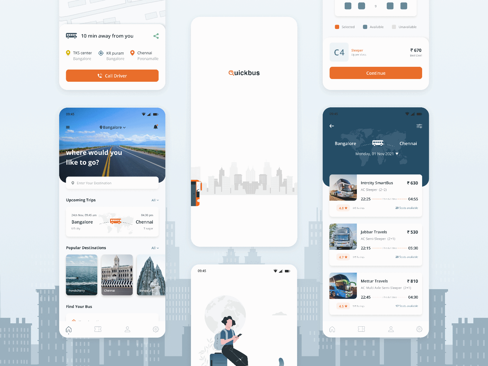 Bus Booking App by Anjali Santhosh on Dribbble