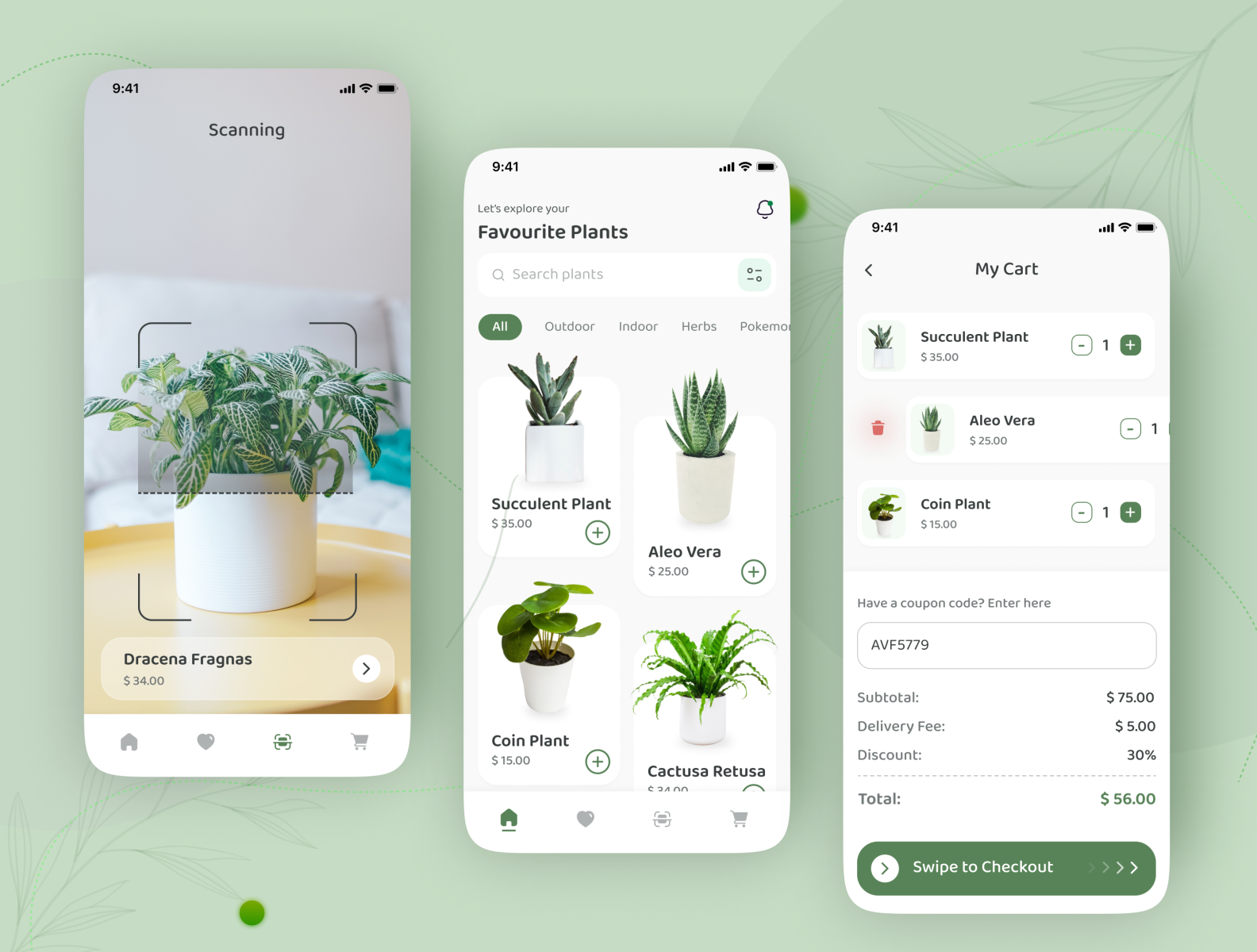 Plant Shop App by Nurshad Rahman on Dribbble