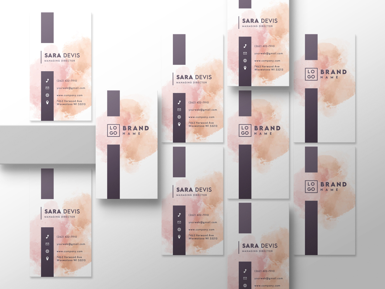 Classy Business card by Asfiqur Rahman on Dribbble